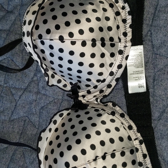 Topshop | Intimates & Sleepwear | Sexy Polka Dot Balconette Bra | Poshmark